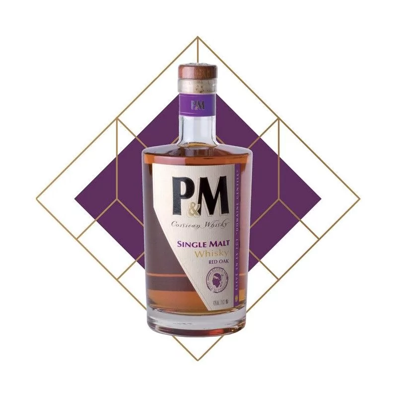 Whisky P&M Red Oak Tourbé 42% 70cl